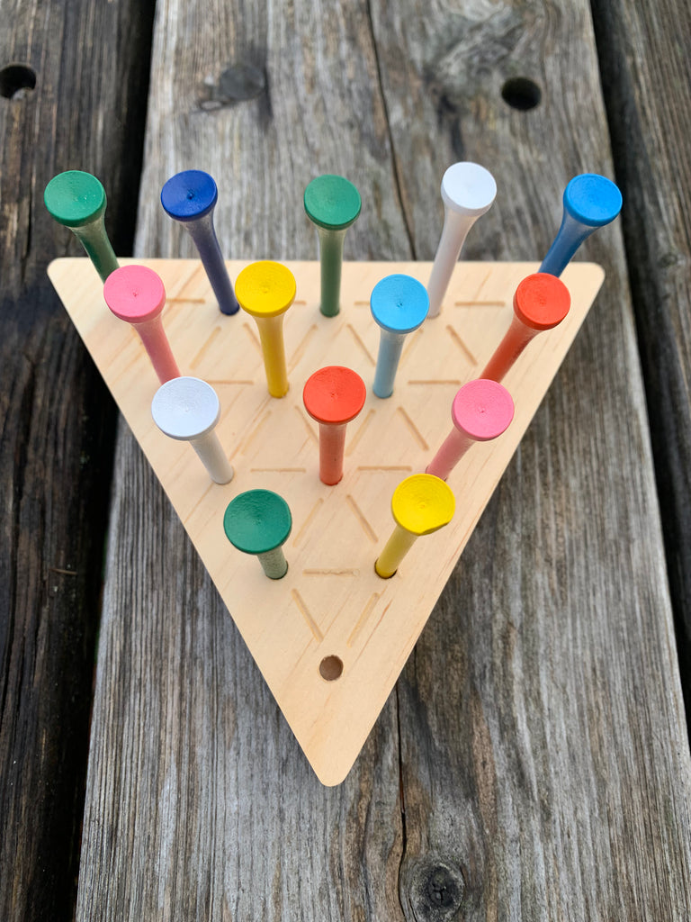 Triangle Peg Game – JTWoodworks
